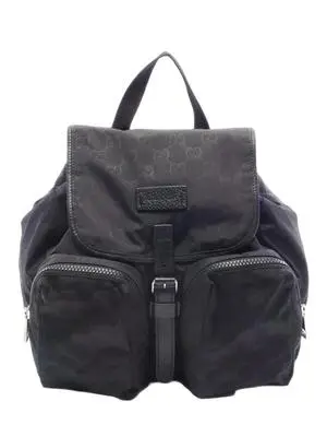 Gucci Gucci GG Monogram Backpack Black