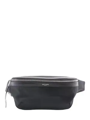 Saint Laurent Leather-trim Belt Bag - Black