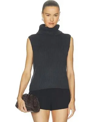 LOVERS AND FRIENDS Keris Turtle Neck Vest - Grey
