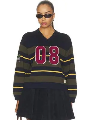 Sea Mina Novelty V-neck Sweater - Multi