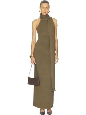 SEROYA Kenni Knit Dress In . Also - Olive