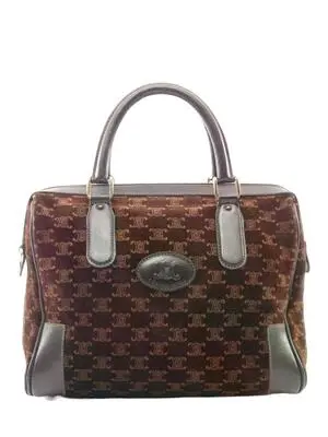 Celine Macadam Boston Handbag - Brown