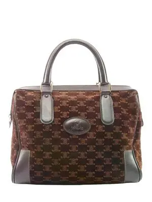 Celine Macadam Boston Handbag - Brown
