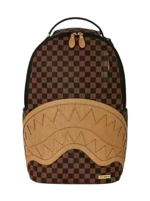 SPRAYGROUND Checked Backpack - Brown