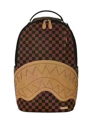 SPRAYGROUND Checked Backpack - Brown