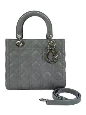 Dior Cannage Lady Handbag - Grey
