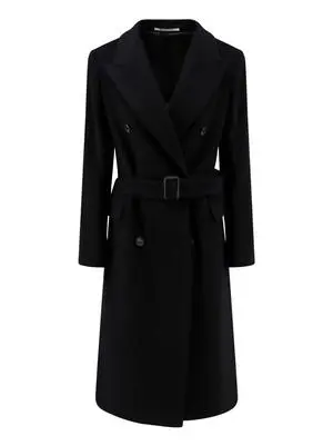 Tagliatore Jole Cashmere Coat - Black