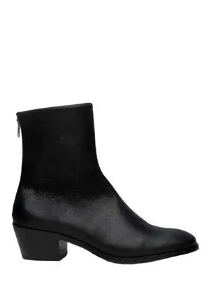 SINE & COSINE Paco Leather Ankle Boots - Black