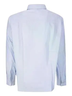 Maison Kitsuné Profile Fox Long-sleeve Shirt - Blue
