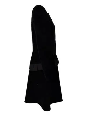 Etro Tweed Flared Coat - Black