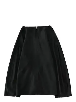 Studio Nicholson Loti Draped Tie-neck Top - Black