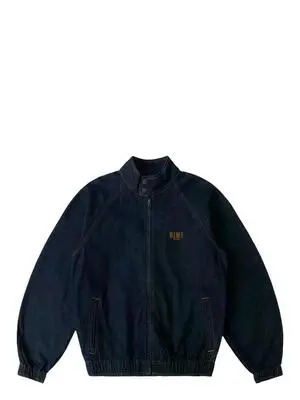 DIME Logo-embroidered Raglan-sleeve Denim Jacket - Blue