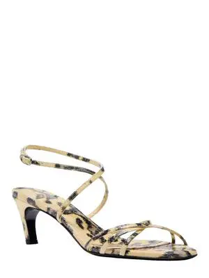 Proenza Schouler Uma Embossed-python Sandals - Neutrals