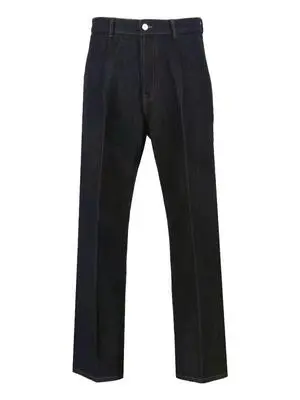 NINE:INTHE:MORNING Pleated Straight-leg Jeans - Blue