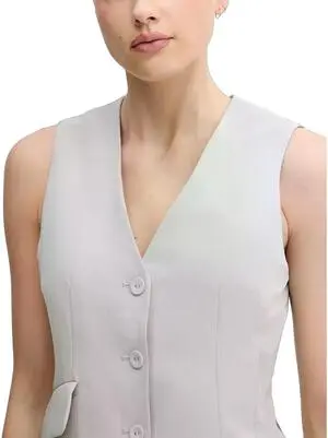 Sisley Button-up Tailored Waistcoat - Neutrals