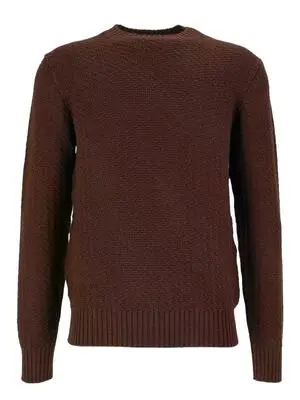 CIRCOLO 1901 Long-sleeve Crew-neck Sweater - Brown
