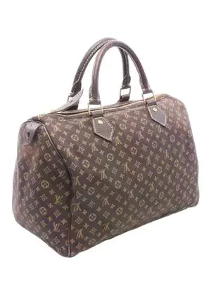LOUIS VUITTON 2005 30 Mini Lin Speedy Monogram Handbag - Brown