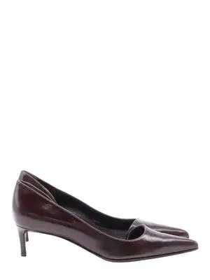 Khaite Leather Pointed-toe Stiletto Pumps - Brown