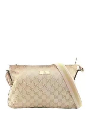 Gucci 2000s Gg Canvas Shoulder Bag - Neutrals
