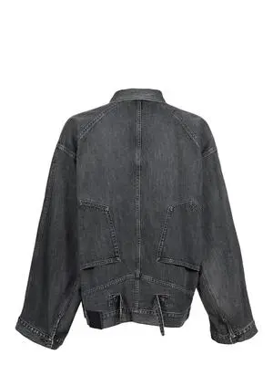 DAIRIKU Inception Washed Denim Jacket - Grey