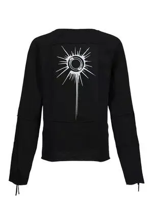 UNDER THE SIGN Wasteland Printed Patchwork T-shirt - Black