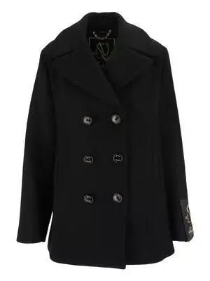 SEALUP Sibilla Double-breasted Pea Coat - Black