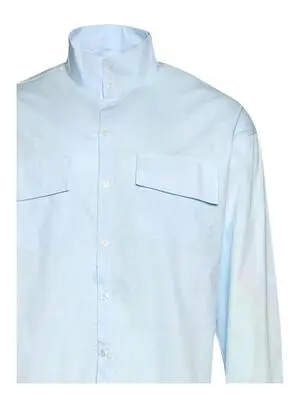 Rhude High-neck Flap-pocket Shirt - Blue