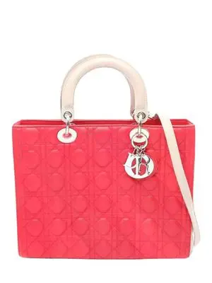 Dior Cannage Tote Bag - Red