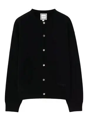 WOOYOUNGMI Logo-embroidered Cardigan - Black