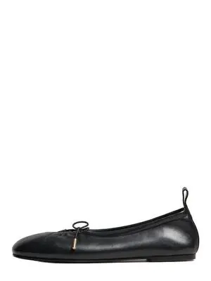 ALOHAS Rosalind Leather Ballet Pumps - Black