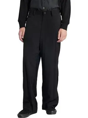 Undercover Logo-patch Wide-leg Trousers - Black