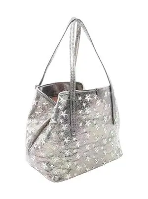 JIMMY CHOO Star-studded Tote Bag - Silver