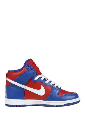 SWJP Dunk High Stencil-print Sneakers - Red