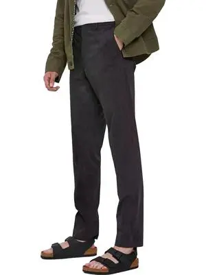 Sisley Pinstripe Pattern Tailored Trousers - Grey