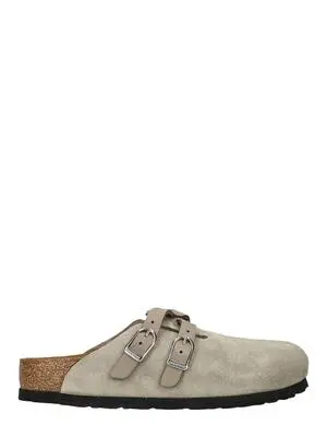 BIRKENSTOCK Suede Blair Clogs - Brown