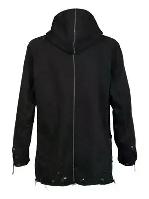 MINUS Home Chore Distressed Garment-dyed Jacket - Black