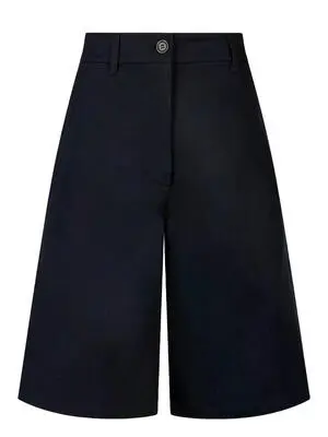 STUDIO TOMBOY Cotton Knee-length Shorts - Blue