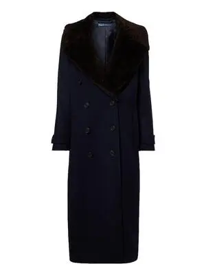 POLO RALPH LAUREN Shearling-trimmed Wool Coat
