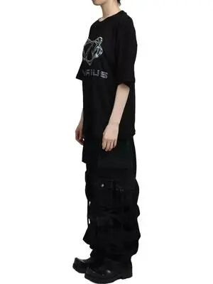 VIVAMUS Logo-print T-shirt - Black