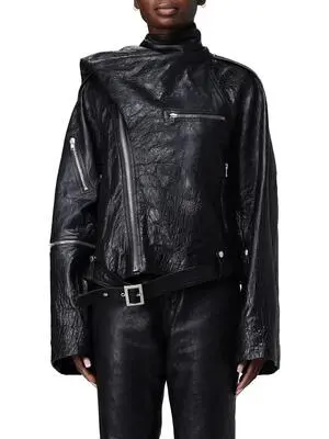 Rick Owens Leather Biker Jacket - Black
