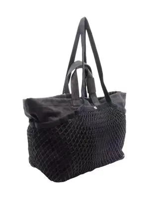 Balenciaga 24/7 Fishnet Tote Bag - Black