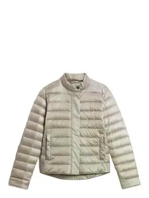 Woolrich Metallic-effect Puffer Jacket - Silver