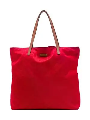 Gucci 2016-2026 Gg Nylon Tote Bag - Red