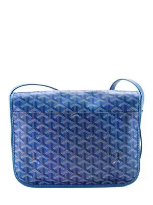 Goyard Coated Canvas Belvedere Messenger Bag - Blue