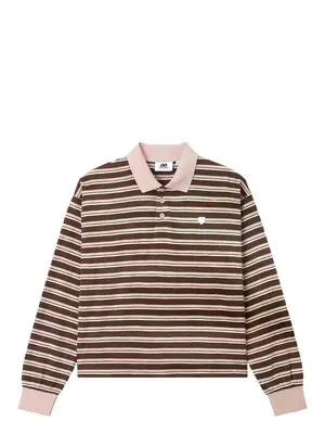CHOCOOLATE Horizontal-stripe Polo Shirt Brown