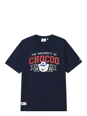 CHOCOOLATE Graphic-print Cotton T-shirt - Blue