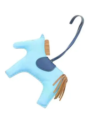 Hermès Rodeo Lambskin Bag Charm - Blue
