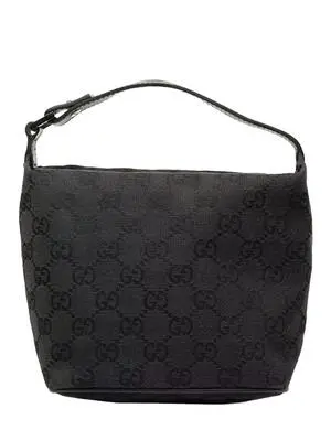 Gucci Gg Canvas Handbag - Black