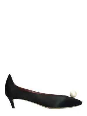 Magda Butrym Pearl-embellished Pointed-toe Pumps - Black