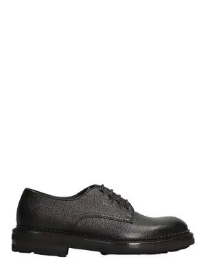 GREEN GEORGE Grainy Derby Shoes - Brown